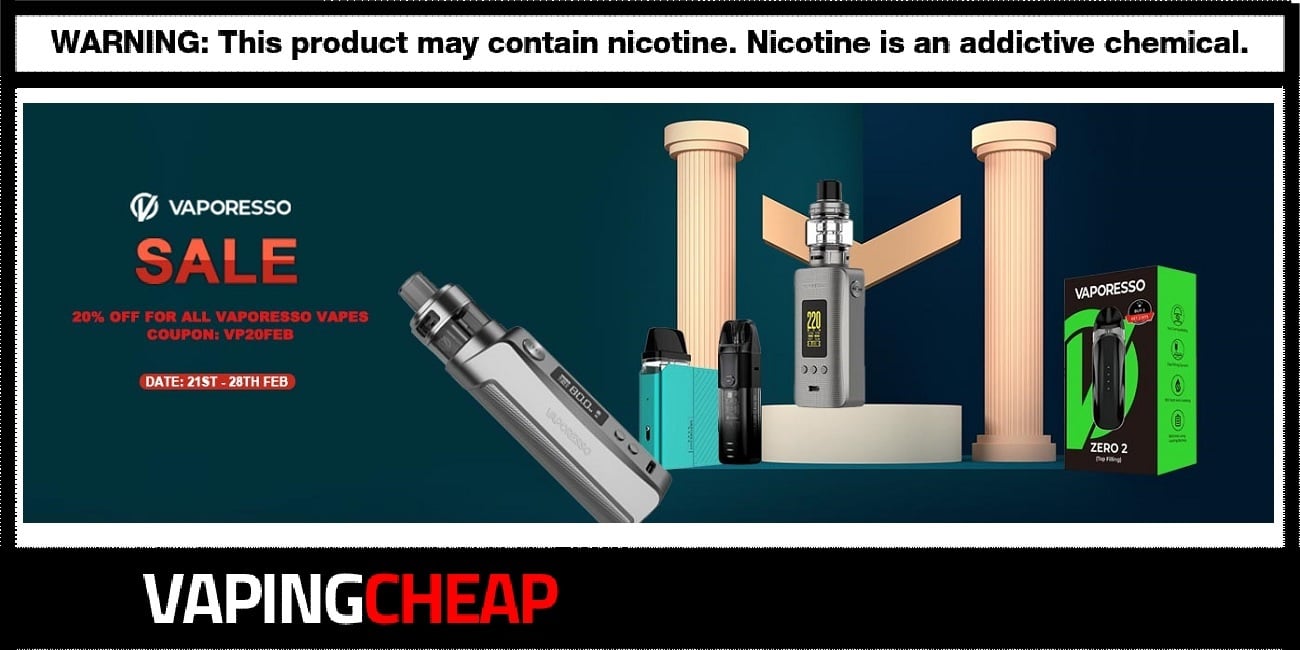 HealthCabin Vaporesso Sale! Huge Savings - Vaping Cheap Deals