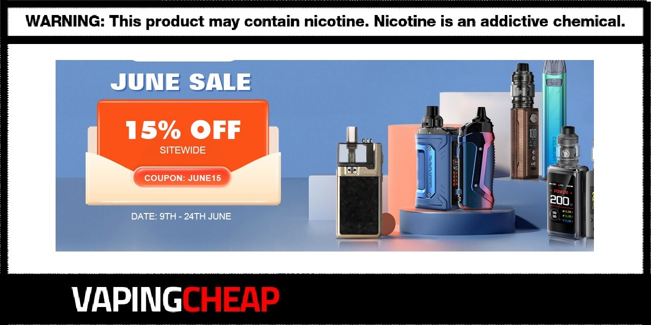 HealthCabin June Sale! Extra 15% Off - Vaping Cheap Deals